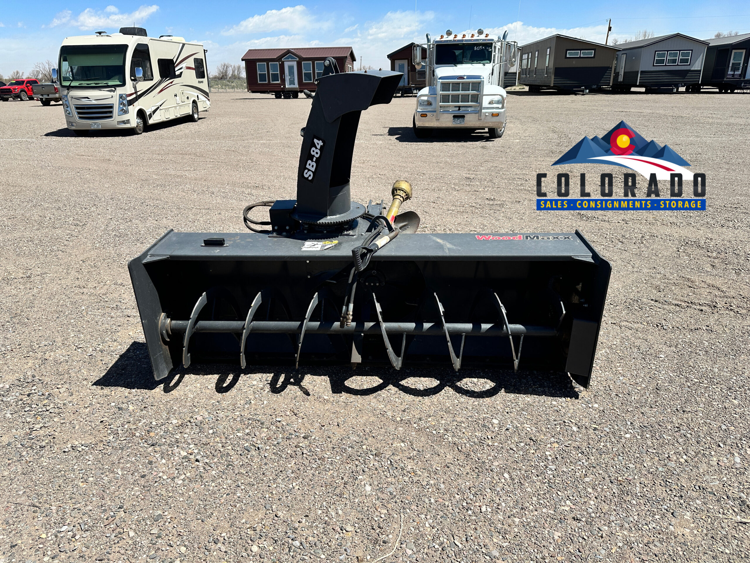 ***SOLD***Woodmaxx 84″ PTO Snow Blower | Colorado Consignment Center